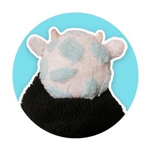 Squishmallows | Toys | Customhandmade White And Blue Spotted Cow Evan ...